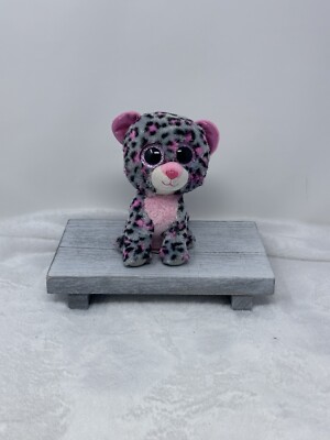 Ty Beanie Boos TASHA the Spotted Leopard w/ Glitter Eyes 6" Plush ...