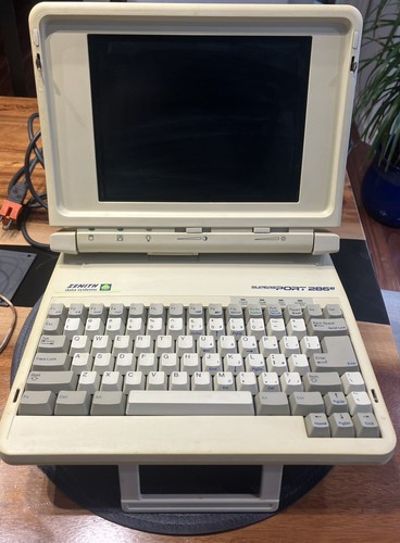 Zenith SupersPort 286E Portable Computer W/Battery & Bag Tested | eBay