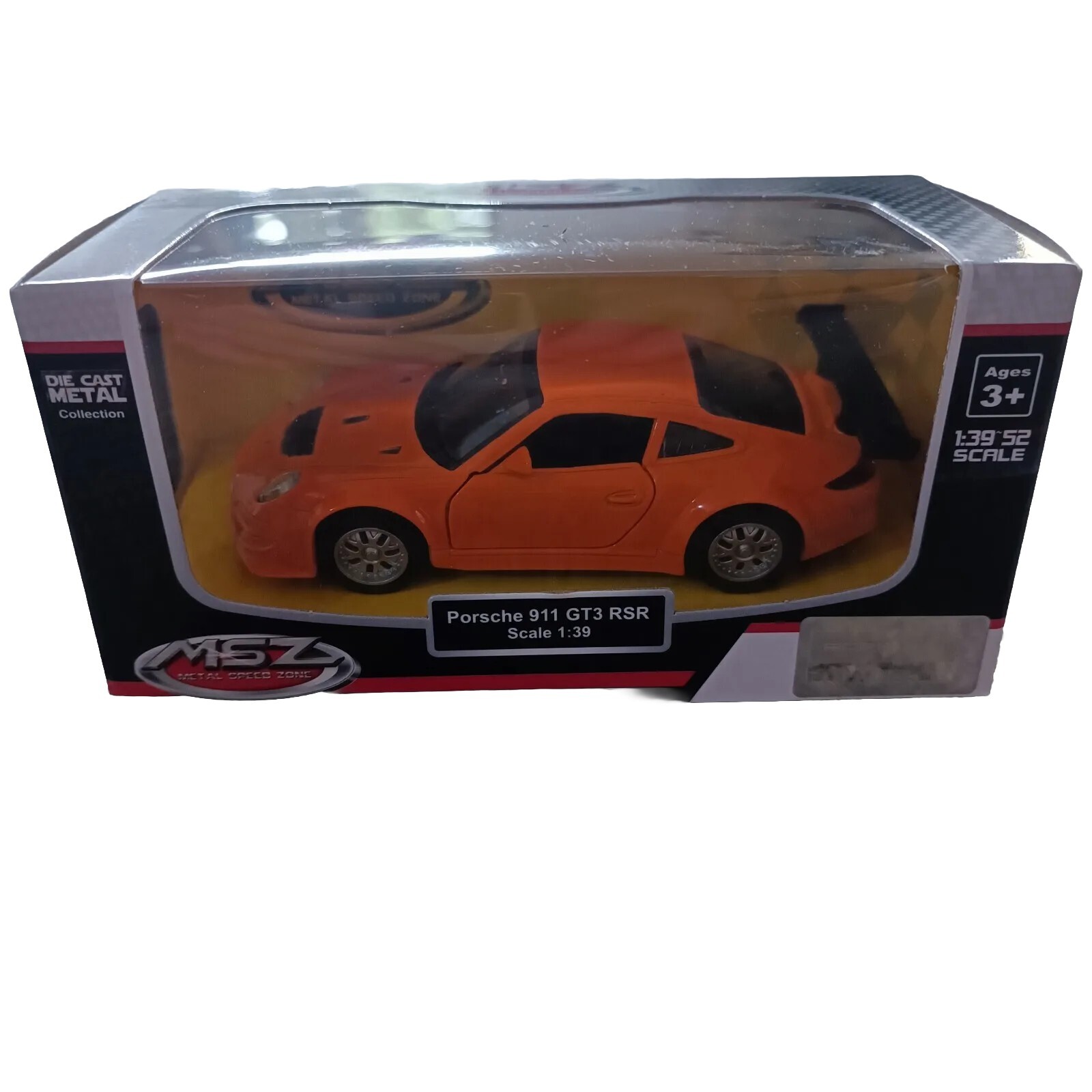 MSZ Metal Speed Zone 1:39 White Porsche 911 GT3 RSR Diecast Vehicle car ...
