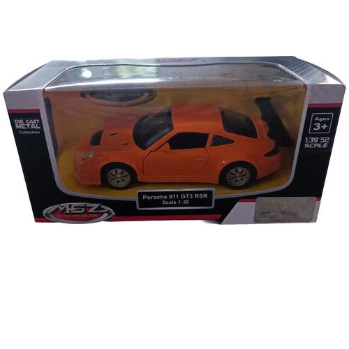 MSZ Metal Speed Zone 1:39 White Porsche 911 GT3 RSR Diecast Vehicle car ...