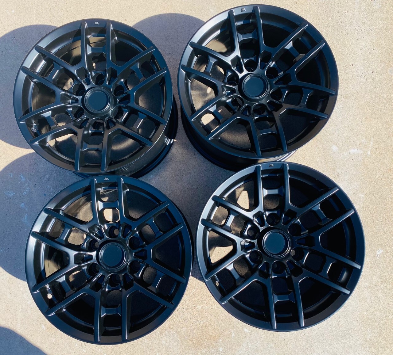 17" Matte Black Wheels For Toyota 4Runner Tacoma GX460 470 6x139.1 17x8 ...