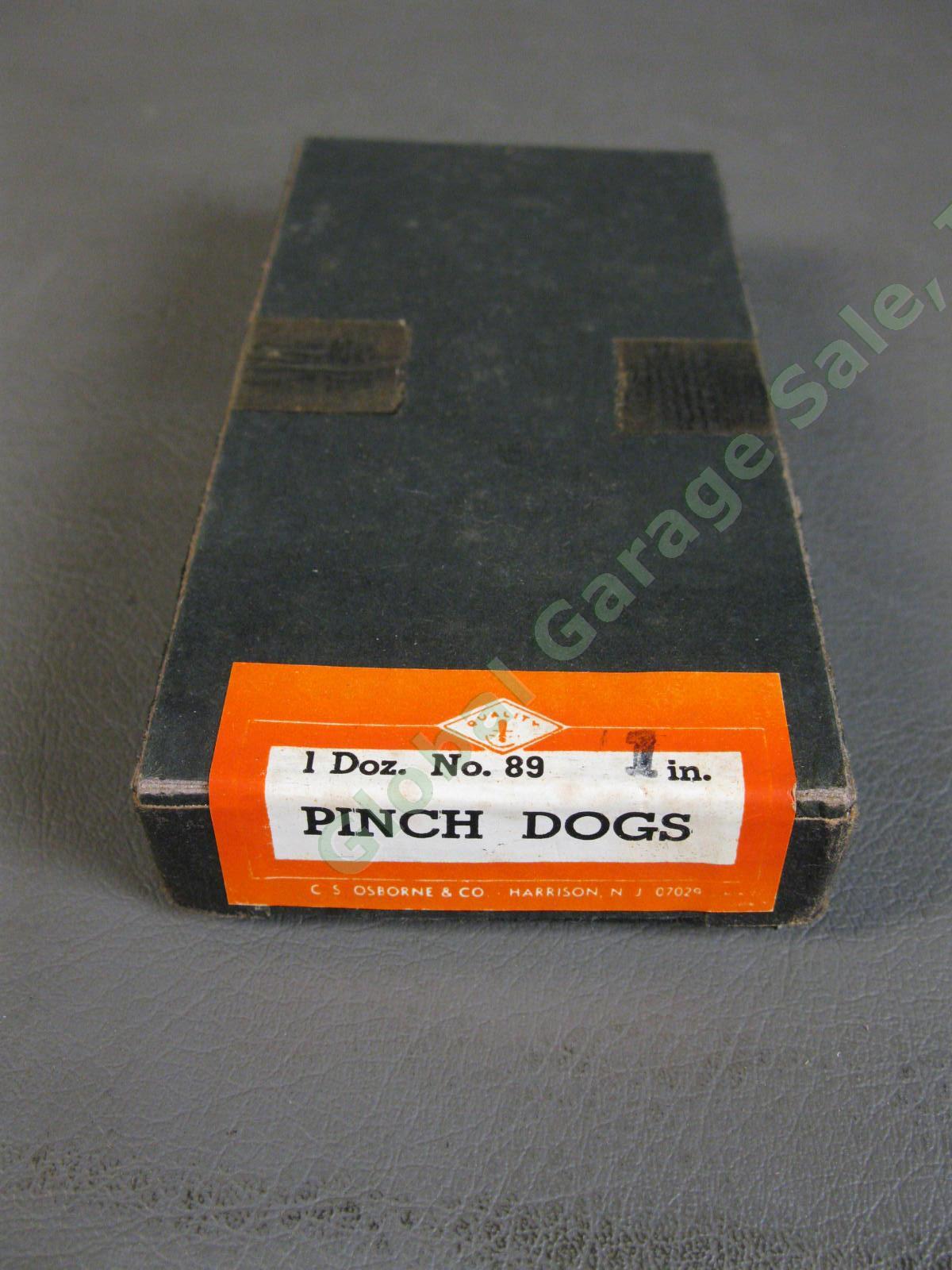 12 Pcs Set CS Osborne 89 1" Inch Pinch Dog LOT Hardened Steel ...