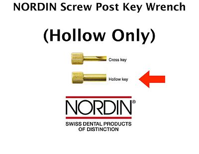 Dental Screw Post Key Wrench by * NORDIN * for screw posts == Hollow ...