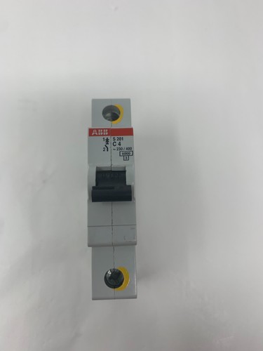 ABB S201 C-4 2CDS251001R0044 Miniature Circuit Breaker 4A 230/400V 1P ...