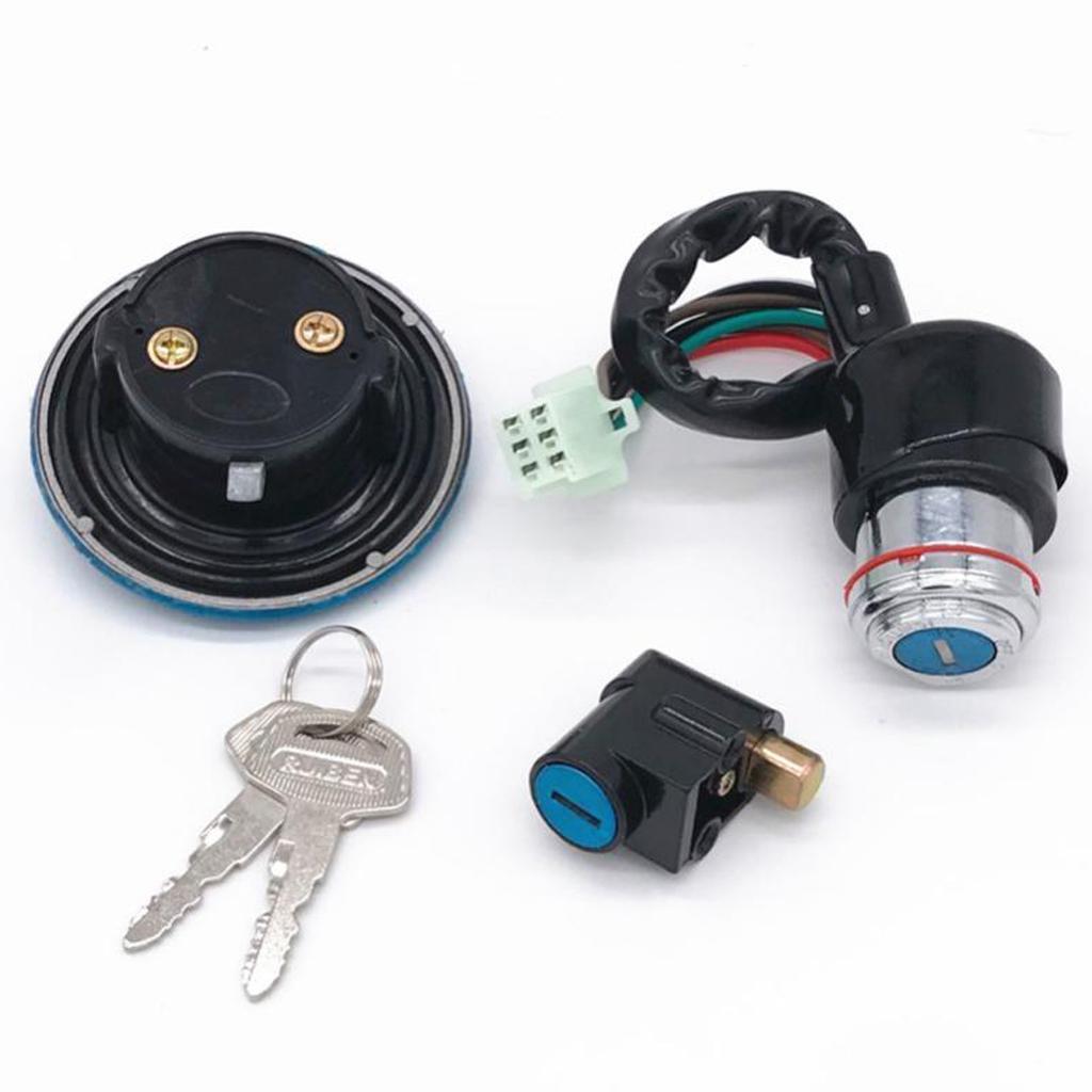 Fuel Tank Cap Cover Ignition Switch 2 Keys Front Lock Set for for ...