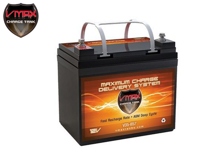 VMAX V35-857 AGM Deep Cycle 12V 35AH Battery for Synthesis Renogy PV ...