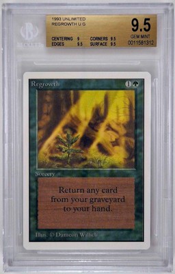MTG Regrowth Unlimited BGS 9.5 Gem Mint - FAST SHIPPING! | eBay
