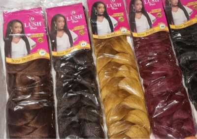Lush Braiding Hair Extension Jumbo Pack 230g, 82" SuperLight, Soft and ...