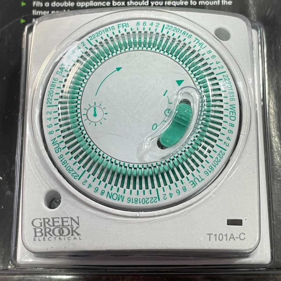 Greenbrook T100A-C Socket Box Mounted 24hr Mechanical Heating Timer Switch *NEW* | eBay