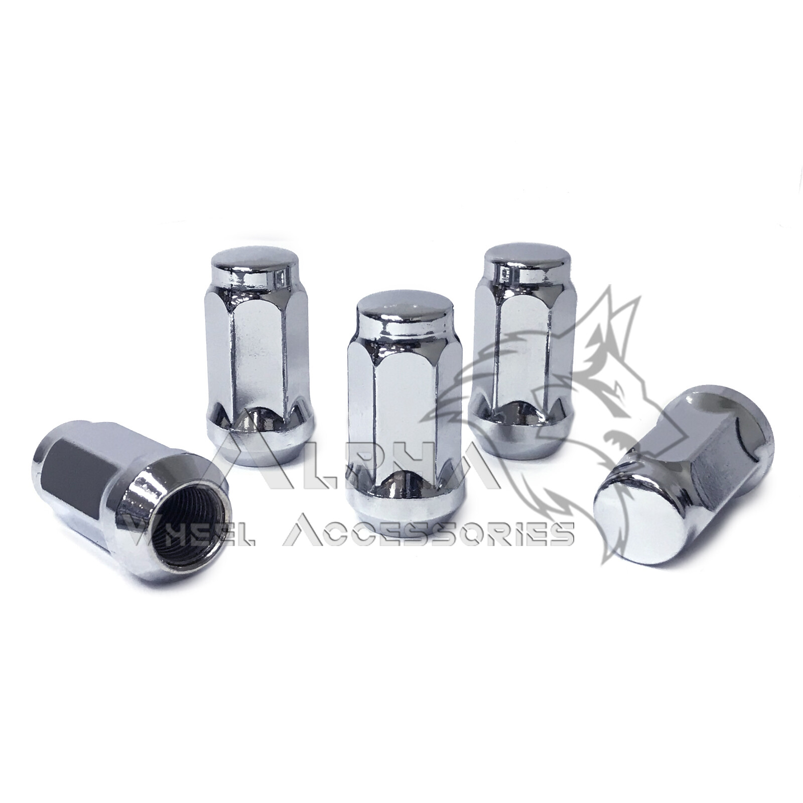 32Pc 9/16-18 Chrome Bulge Acorn Lug Nuts For Chevy C20 C30 K20 K30 1.75 ...