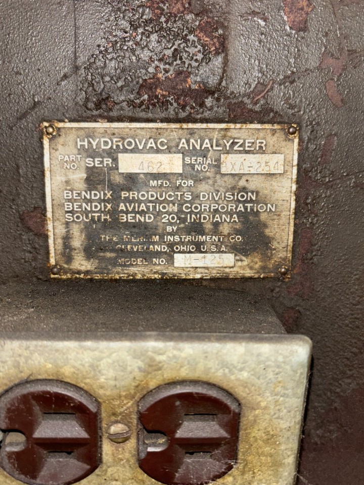 Antique Vintage Bendix Hydrovac Analyzer | eBay