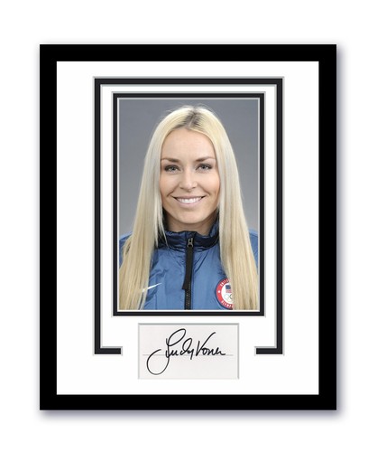 Lindsey Vonn Autographed Signed 11x14 Framed Photo Olympics Alpine ...