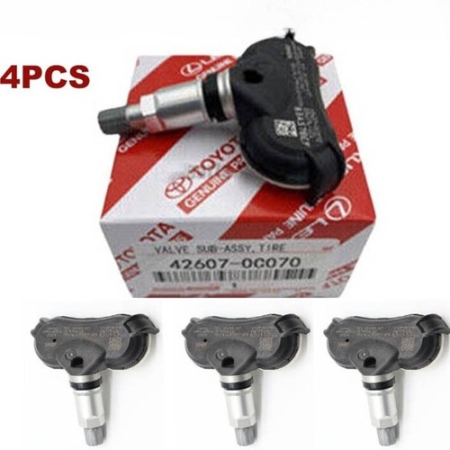 4 Genuine TPMS Tire Pressure Sensor 42607-0C070 Sienna Tundra Sequoia ...