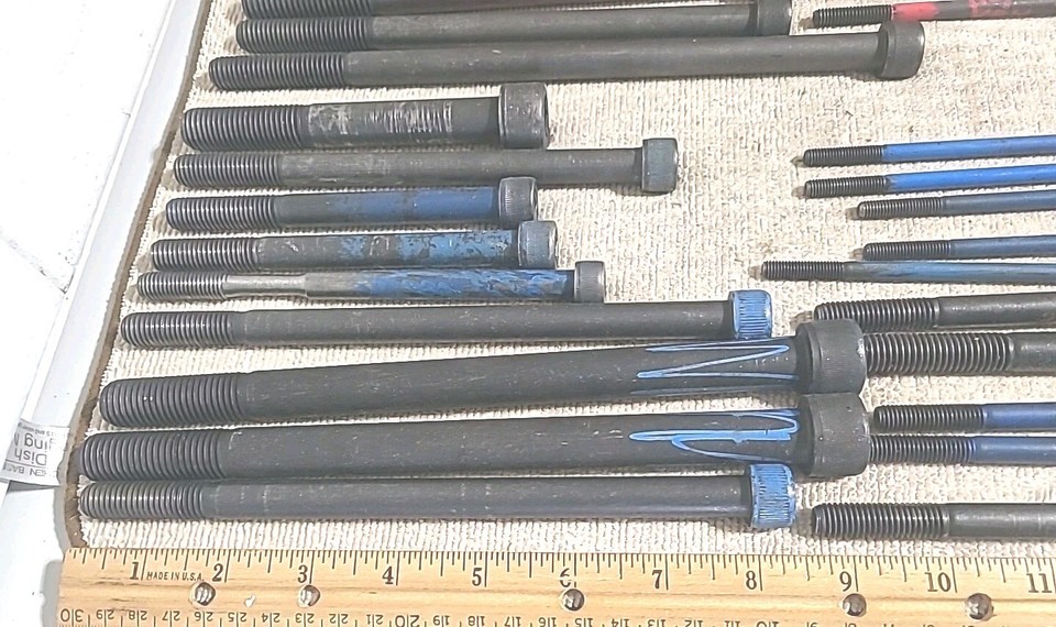 Machinist Tool Box Clean Out Metric & Sae Hex Drive Jack Screws Bolts ...