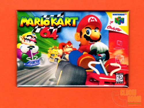 N64 Mario Kart box art 2x3" fridge/locker magnet Nintendo 64 console | eBay