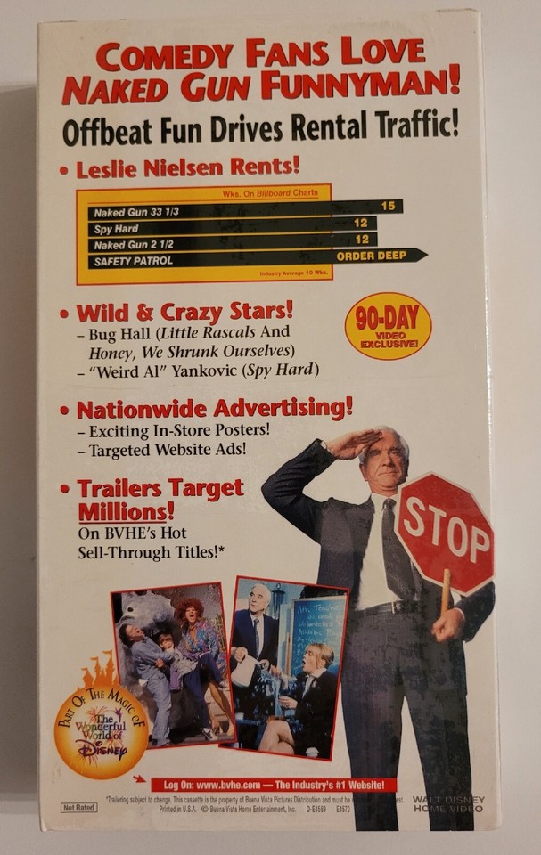 SEALED Safety Patrol VHS 2000 - Rare OOP Screener Demo VHS Disney ...