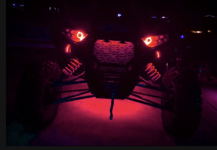 Red LED 4 Wheeler ATV Underglow 12v Custom LED Neon Accent Lighting 1 ...