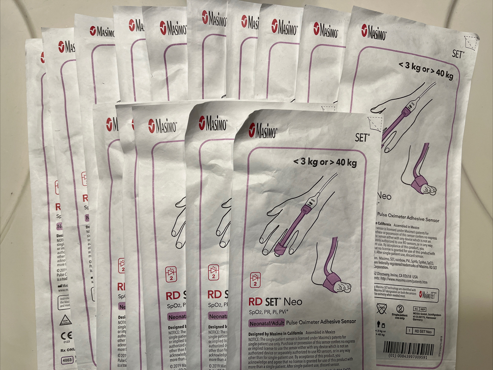 Masimo 4003 RD SET Neonatal/Adult Pulse Oximeter 3kg or 40kg - Lot of ...