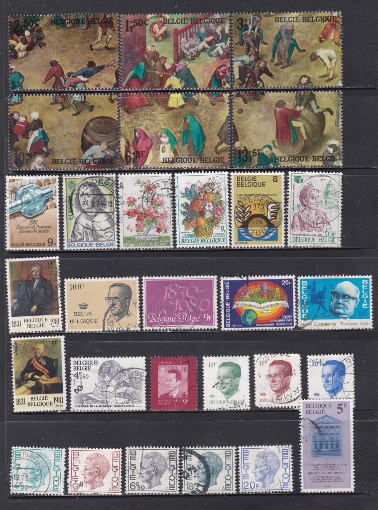 Belgium: Unchecked lot of 29 stamps. Minty/Used Lot F731 | eBay