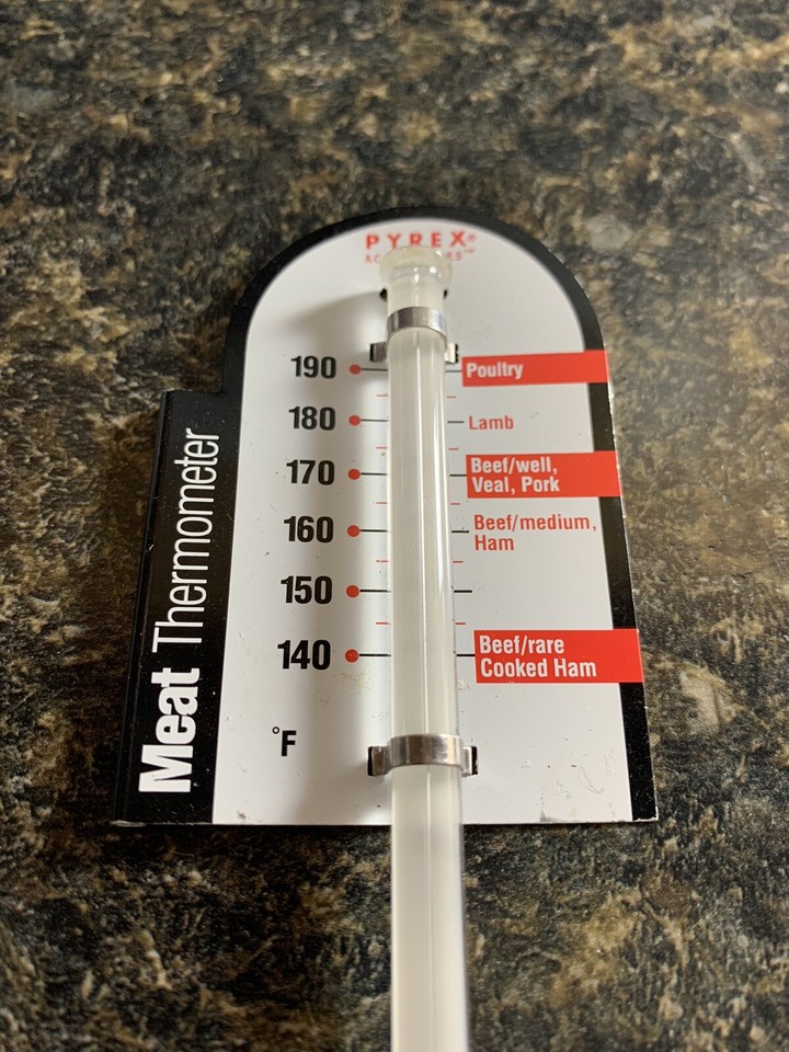 Vintage Glass Pyrex Meat Thermometer | eBay