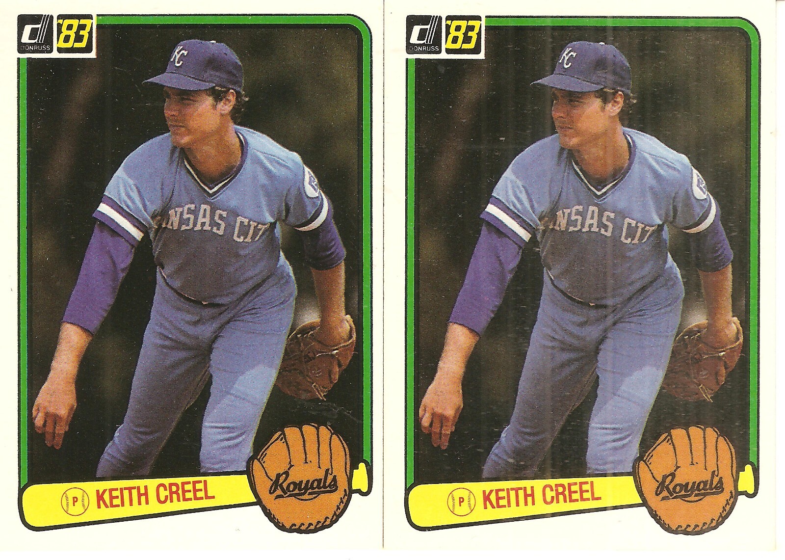 2 CARD KEITH CREEL BASEBALL CARD LOT 820 | eBay