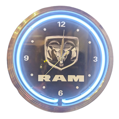 Licensed Dodge Ram Neon Clock / Dealership / Man Cave / Garage / Dodge ...