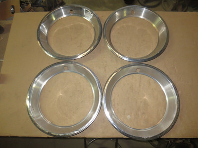 Vintage Beauty Trim Ring Hub Cap Wheel Cover Hubcap 15" OEM USED SET 2 ...