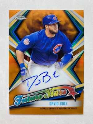 2019 Topps Chrome Future Stars Orange Refractor /25 David Bote Auto Cubs! 🔥 | eBay