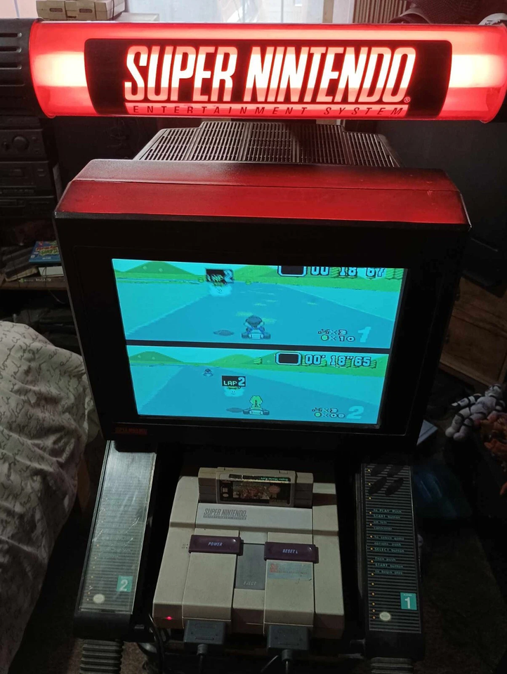 RARE Nintendo SNES Super Nintendo Kiosk Complete Station! Original TV 🔥 ...