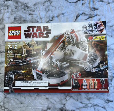8091 REPUBLIC SWAMP SPEEDER lego set NEW star wars legos clone Barriss ...