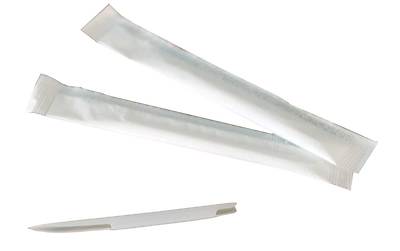 1000 Plastic Toothpicks Quill Individually Wrapped 55mm Cocktail Sticks ...