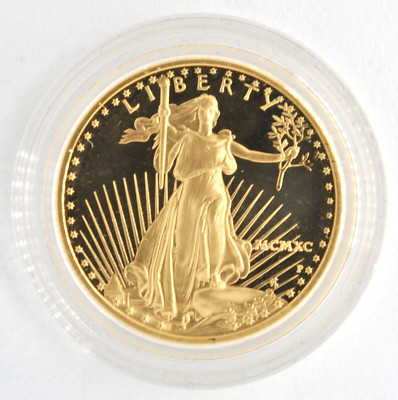 United States 1990-P 1/2 Ounce .917 Fine Gold American Eagle Proof ...