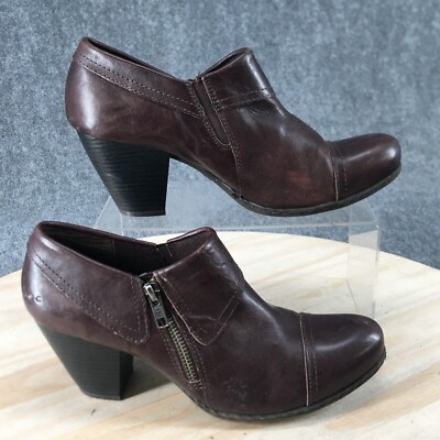 BOC Born Concept Boots Womens 9 Ankle Bootie Side Zip Cap Toe Heel ...