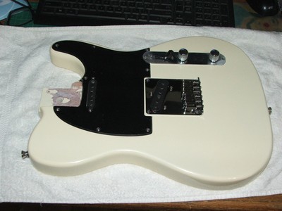 Creme White Loaded Tele Style Body...Big Pole Alnico Pickups | eBay