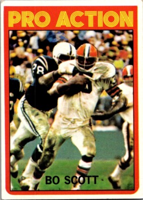 1972 Topps Bo Scott Cleveland Browns Pro Action #123 | eBay