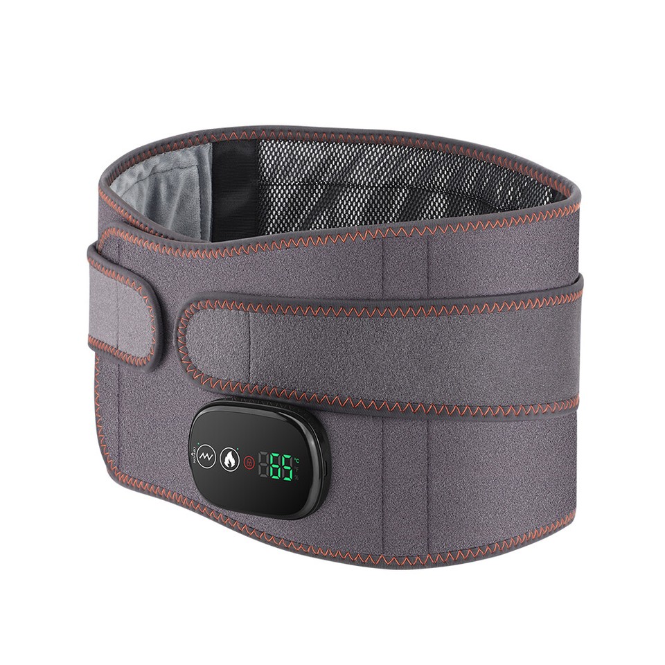 Massage Belt Electric Infrared Heated with Back Support Waist Vibration ...