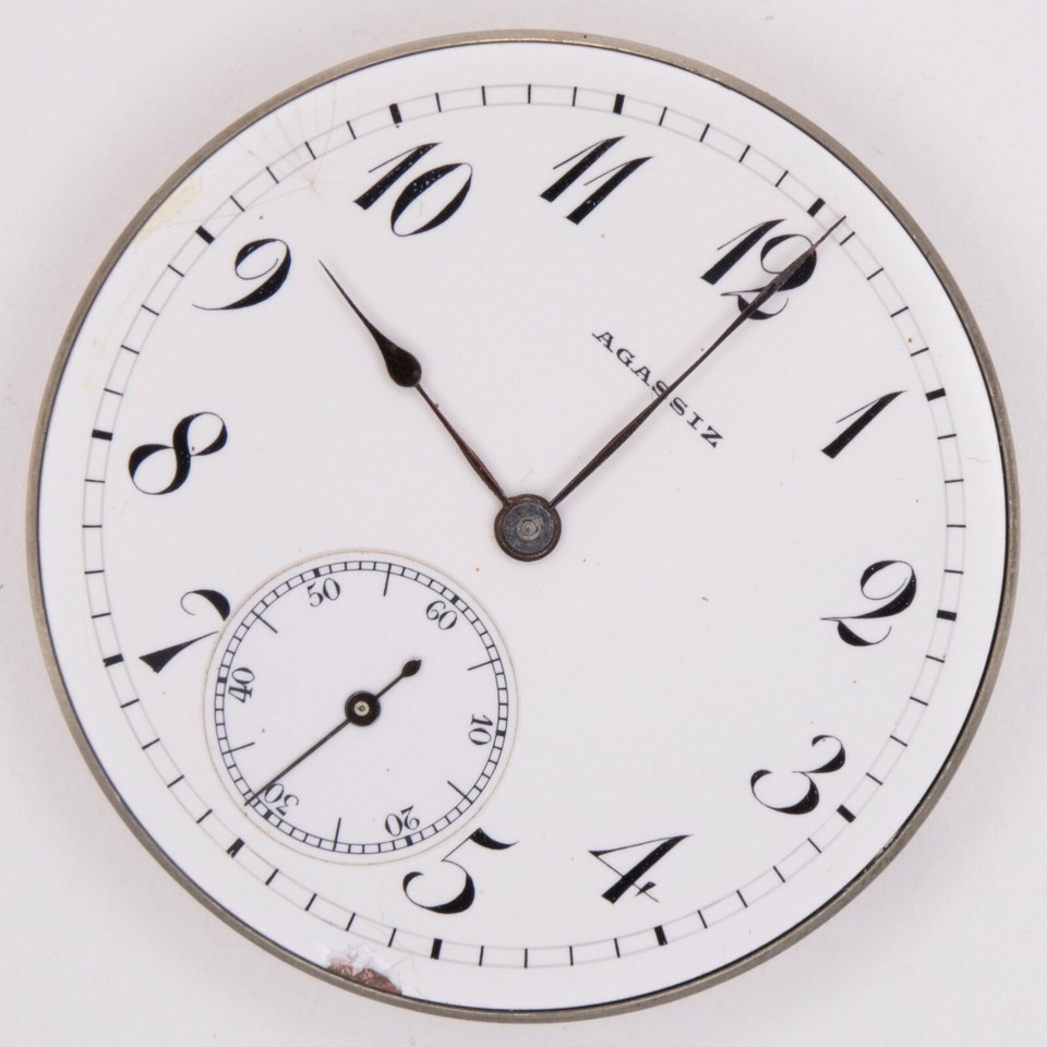 Agassiz 39.6 x 7 mm 17-Jewel Antique Pocket Watch Movement | eBay