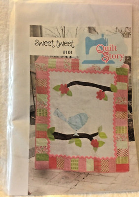 Sweet Tweet Applique quilt pattern by Quilt Story pieced Bird #101 | eBay