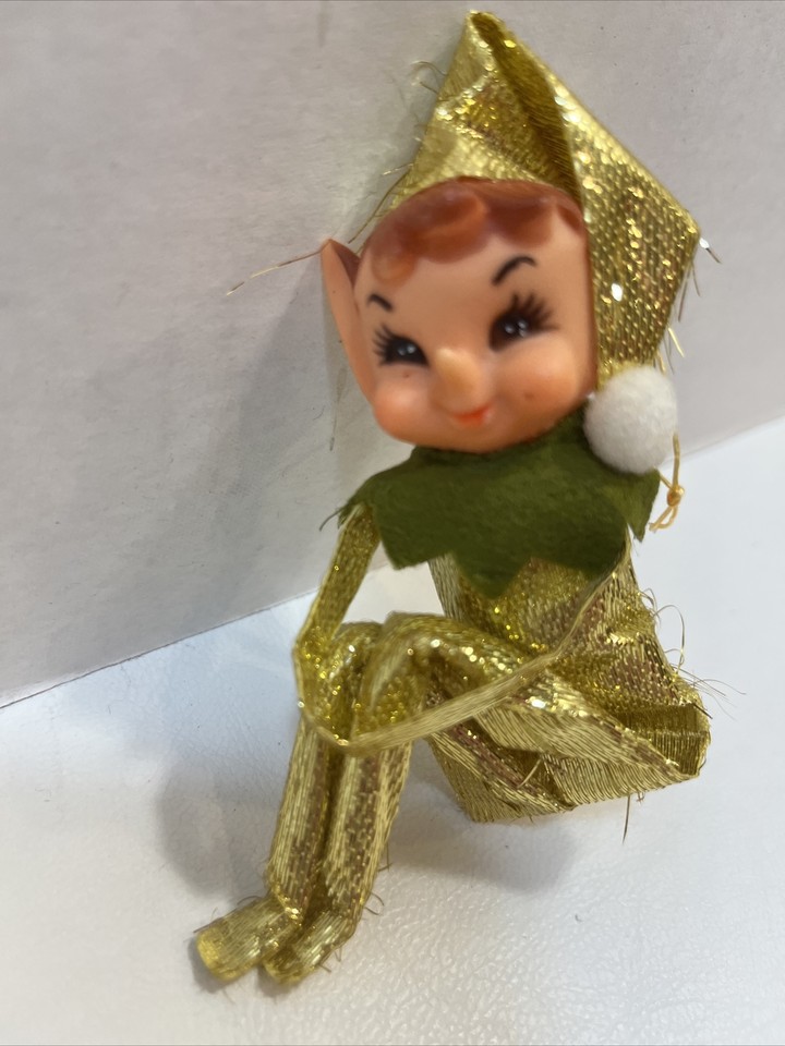 Knee Hugger Elf Pixie JAPAN Christmas Gold Lemay Pointy Nose Ears ...