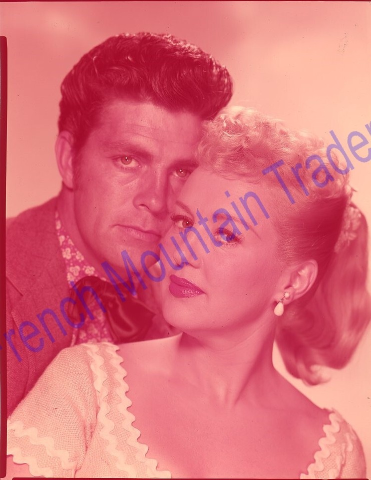 Photo Transparency 8x10" Betty Grable Dale Robertson Red Cast, Call Me ...