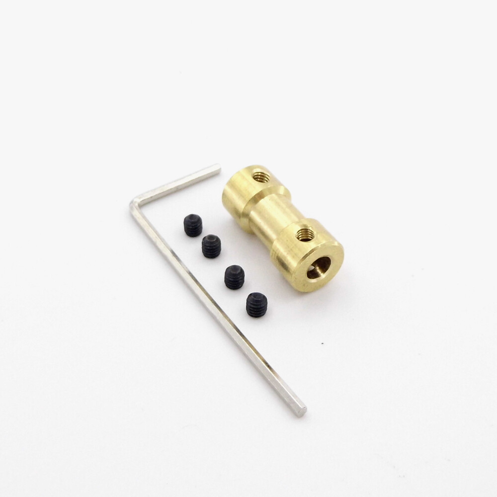 2x RC Model 2 2.3 3 3.17 4 5 6mm Motor Shaft Coupling Copper Joint ...