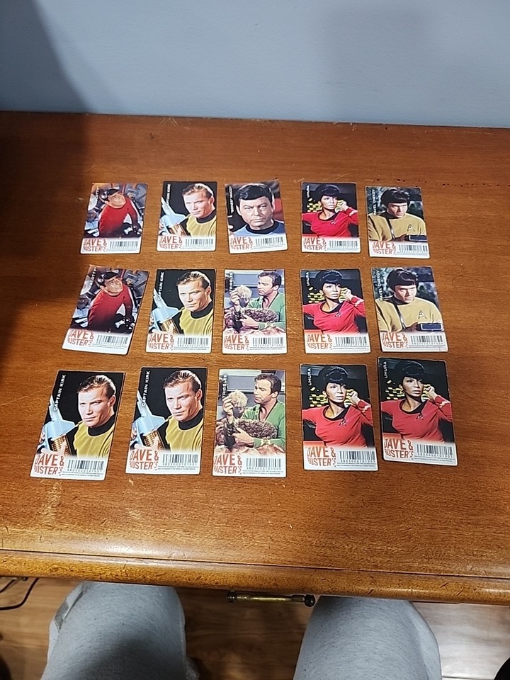 Star Trek The Original Series Dave & Buster 2016 Arcade Cards Lot of 15 ...