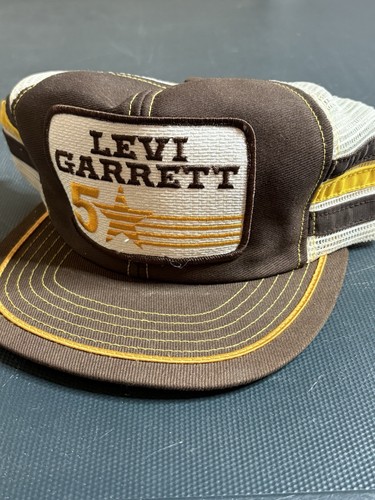 Vintage 1980s Levi Garrett Snapback Trucker Hat Brown Multicolor Unisex ...
