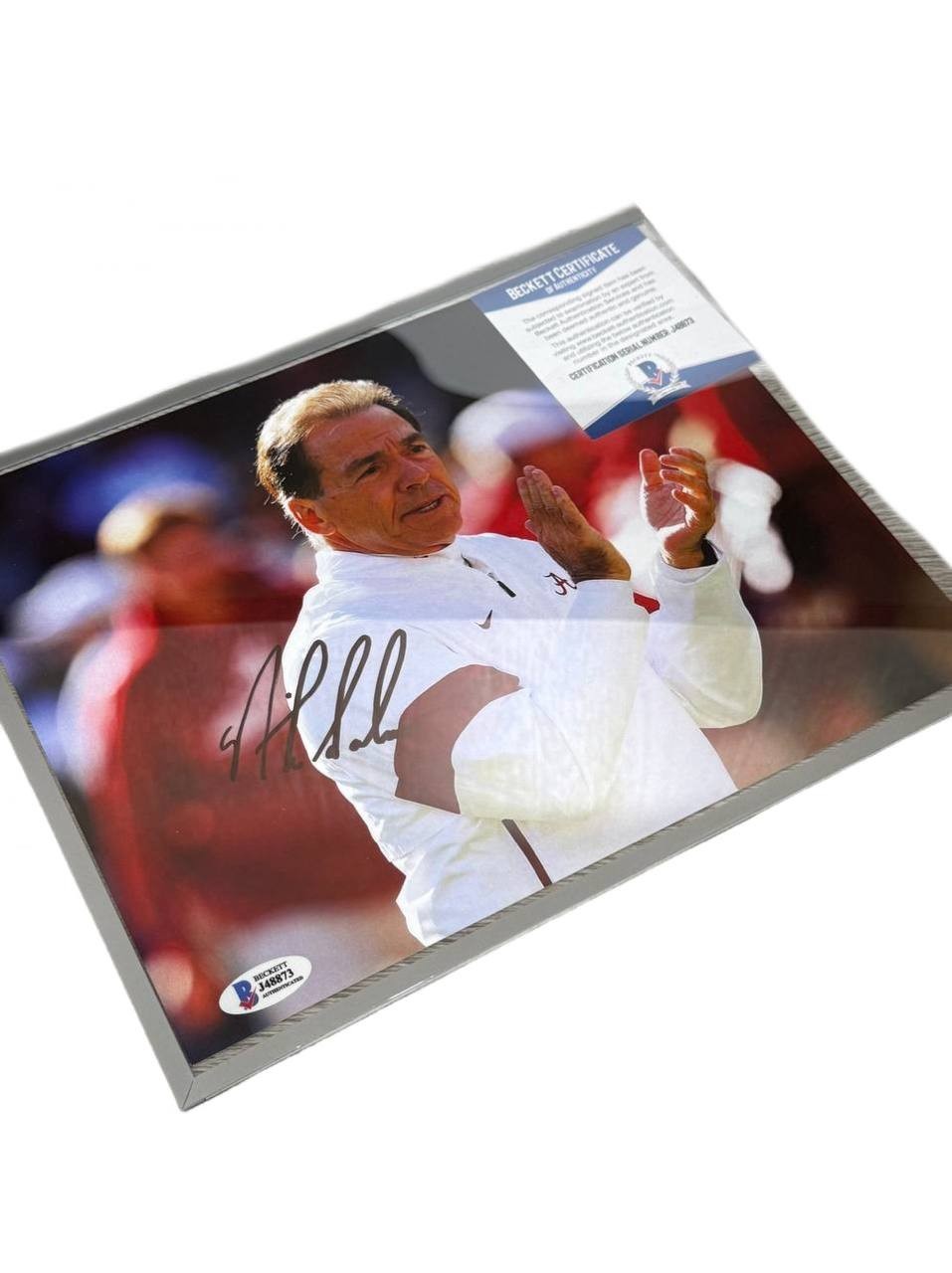 Nick Saban | Autographed Football Memorabilia & NCAA Merchandise