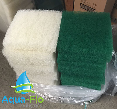 TWO PACK, 2" x 12” x 12” COARSE/ MEDIUM Filter Aquarium or Pond Media ...