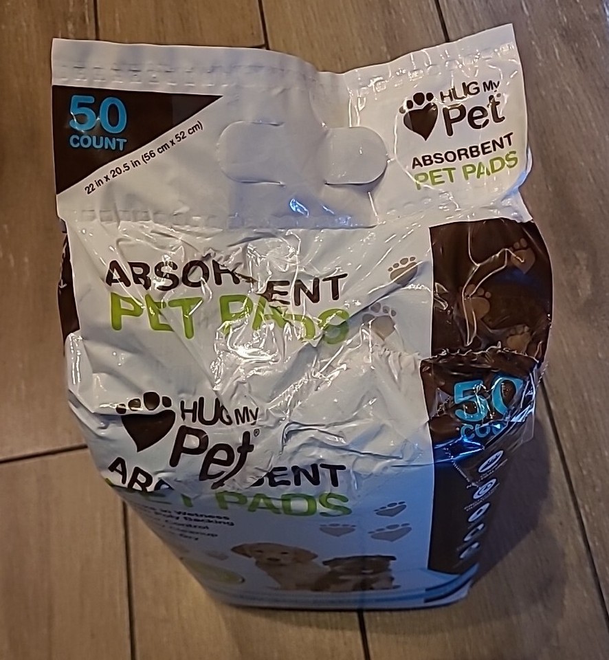 Hug My Pet Absorbent Pet Pads For Dogs 5-Layer Ultra-Absorbent Blue ...