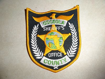 LAW ENFORCEMENT PATCH SEW ON SHERIFF OSCEOLA COUNTY SHERIFFS OFFICE ...