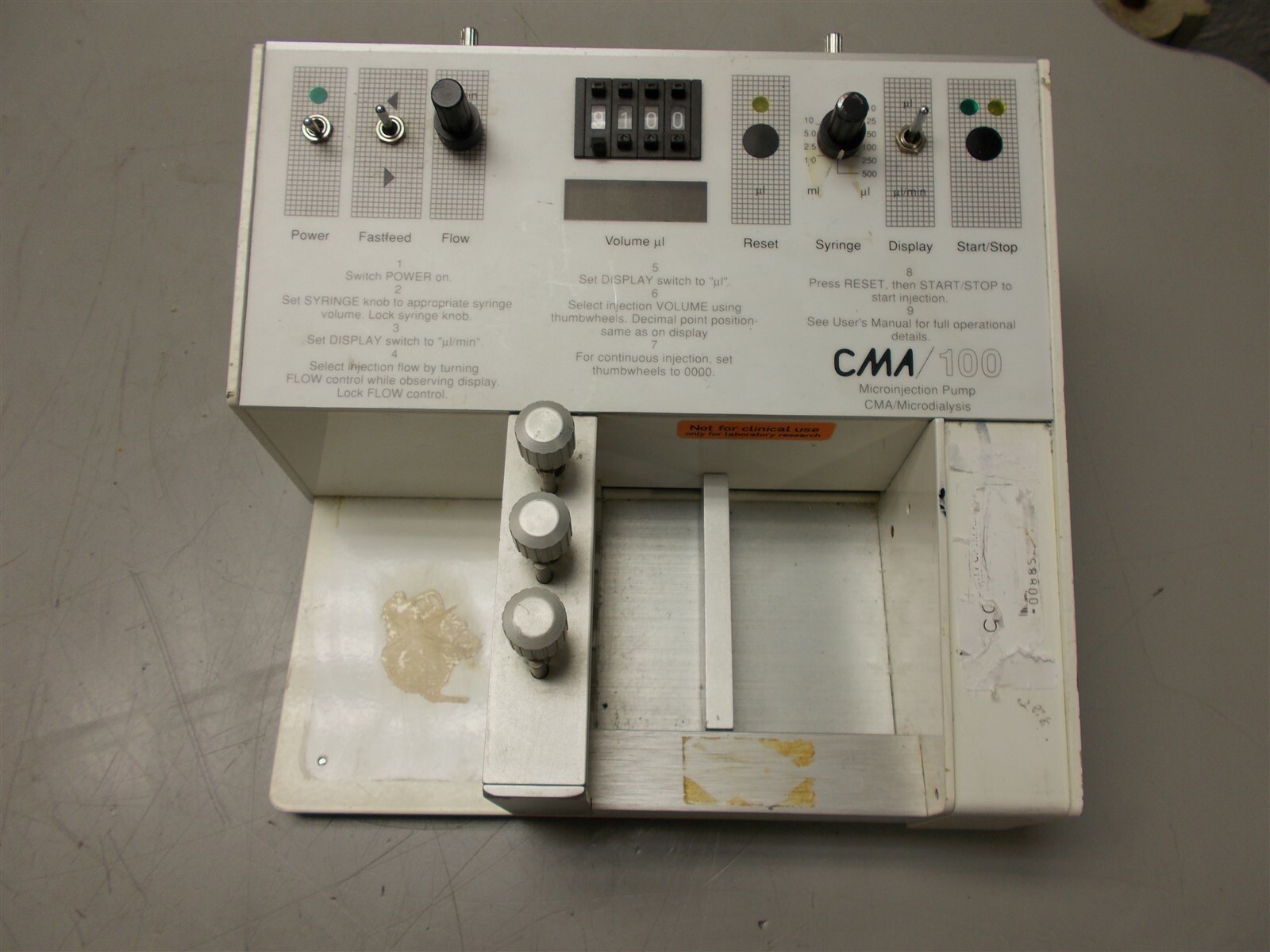 CMA 100 Microinjection Pump | eBay