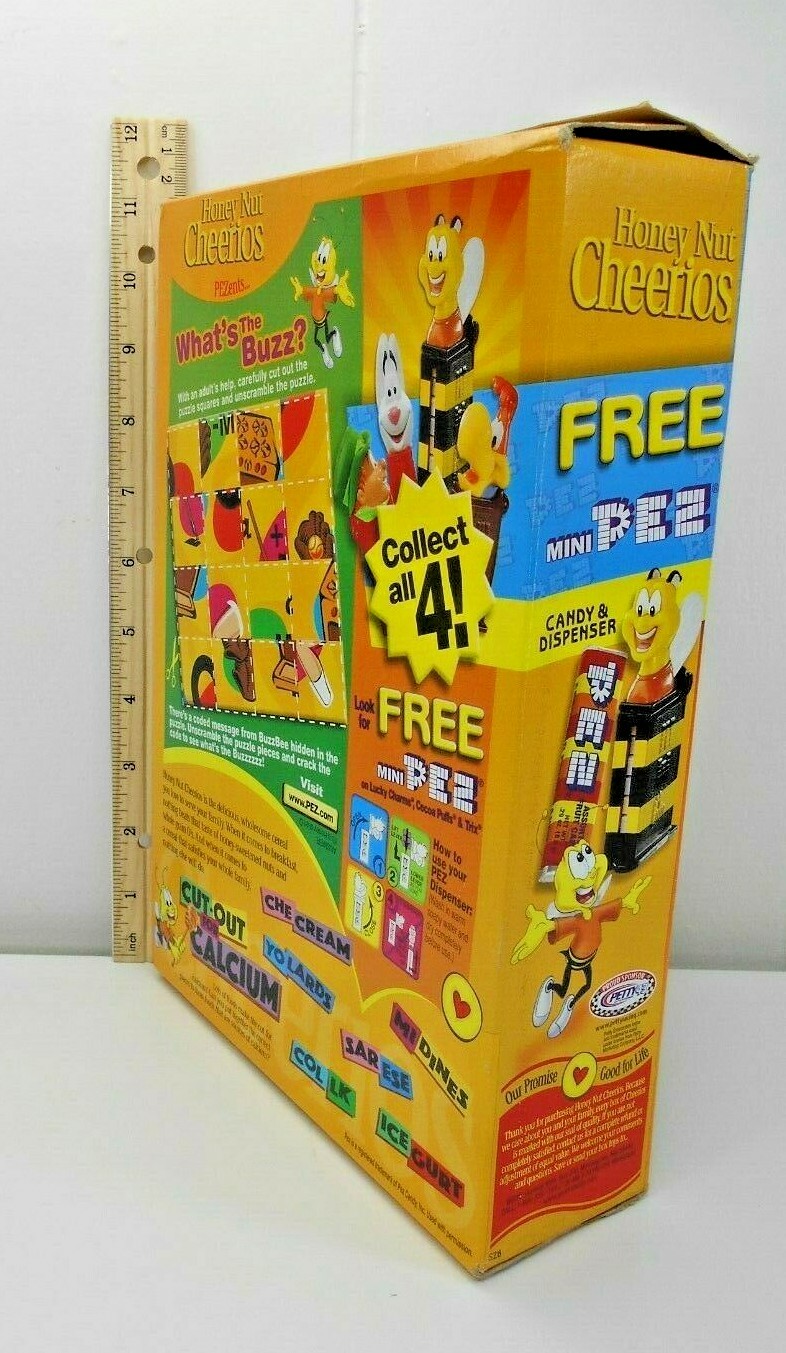 Honey Nut Cheerio Buzz Bee PEZ Dispenser 2002 Vintage PEZ Cereal ...