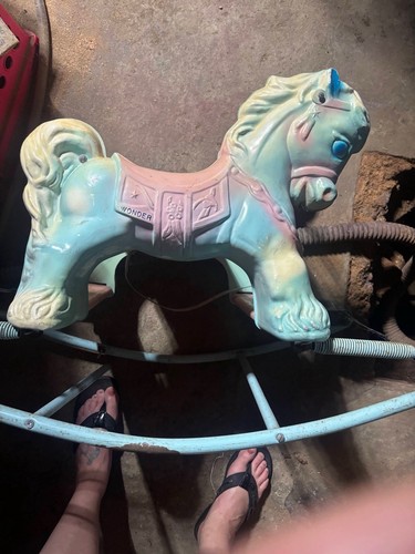 Vintage 1950s Wonder Horse Shoo-Fly Childs Riding Bouncing Rocking ...